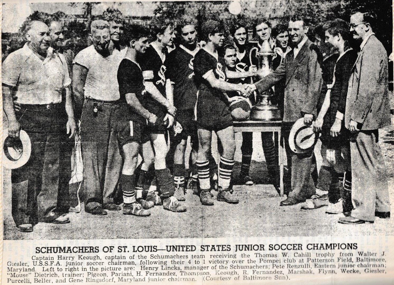 Keough, Harry 1972 - St. Louis Soccer Hall of Fame