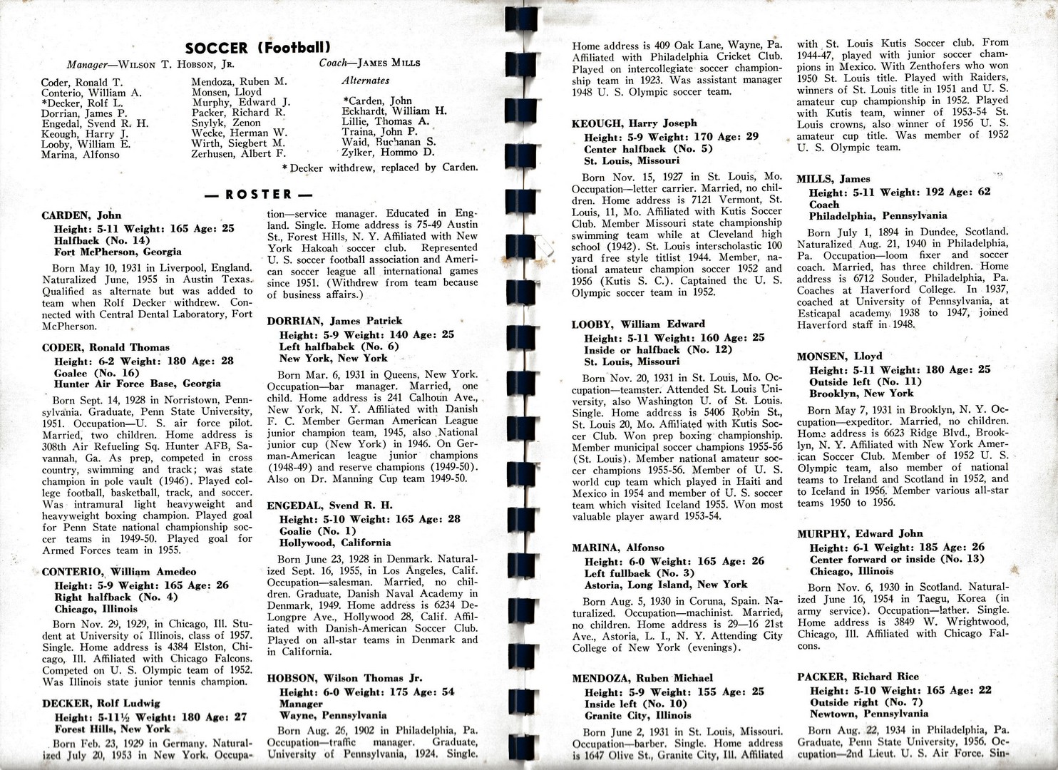 Keough, Harry 1972 - St. Louis Soccer Hall of Fame