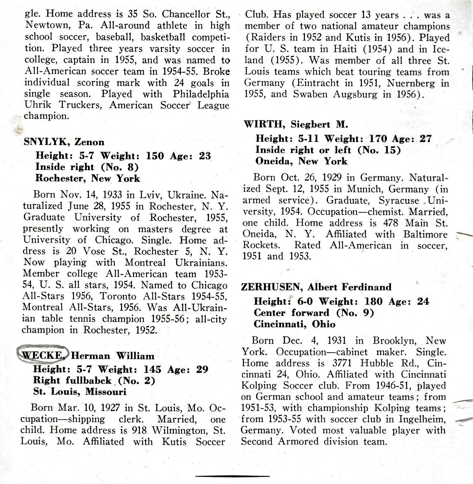 Keough, Harry 1972 - St. Louis Soccer Hall of Fame