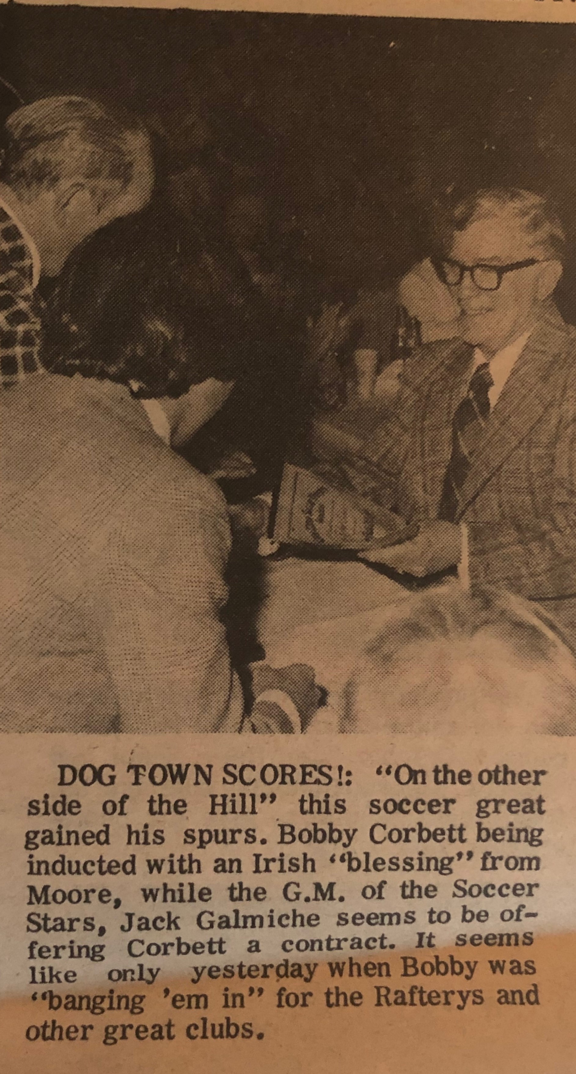 Corbett, Bob 1975 - St. Louis Soccer Hall of Fame