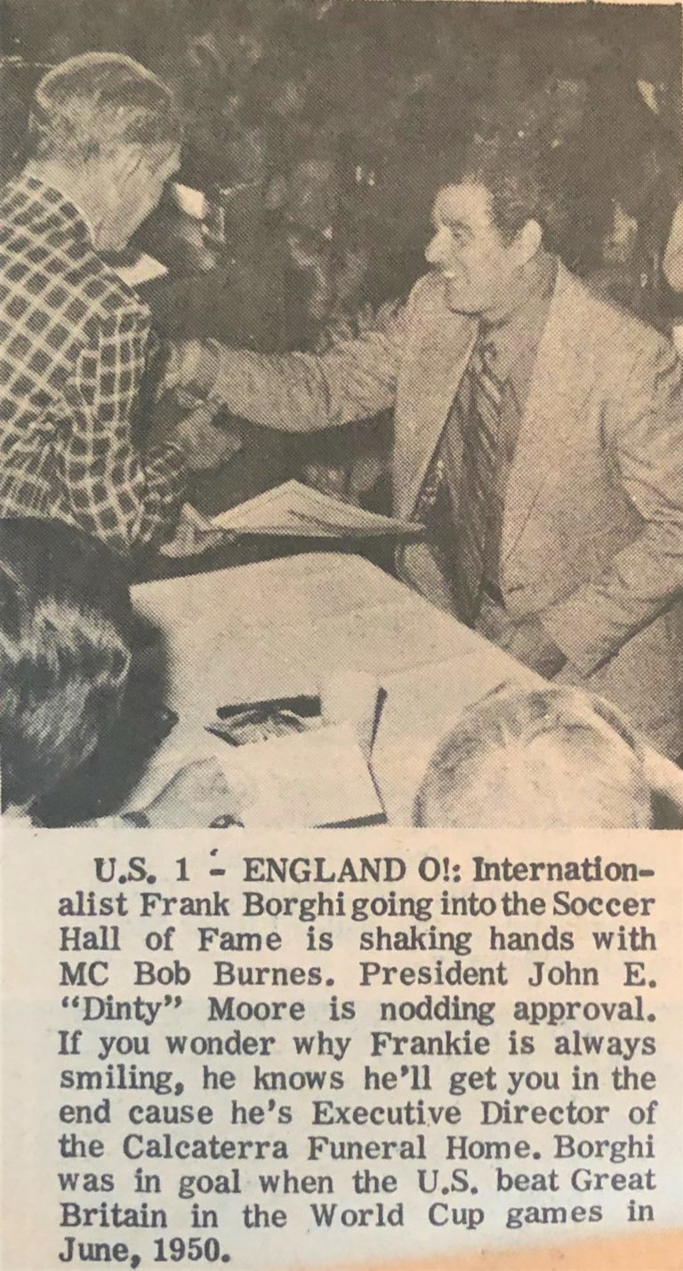 Borghi, Frank 1975 - St. Louis Soccer Hall of Fame
