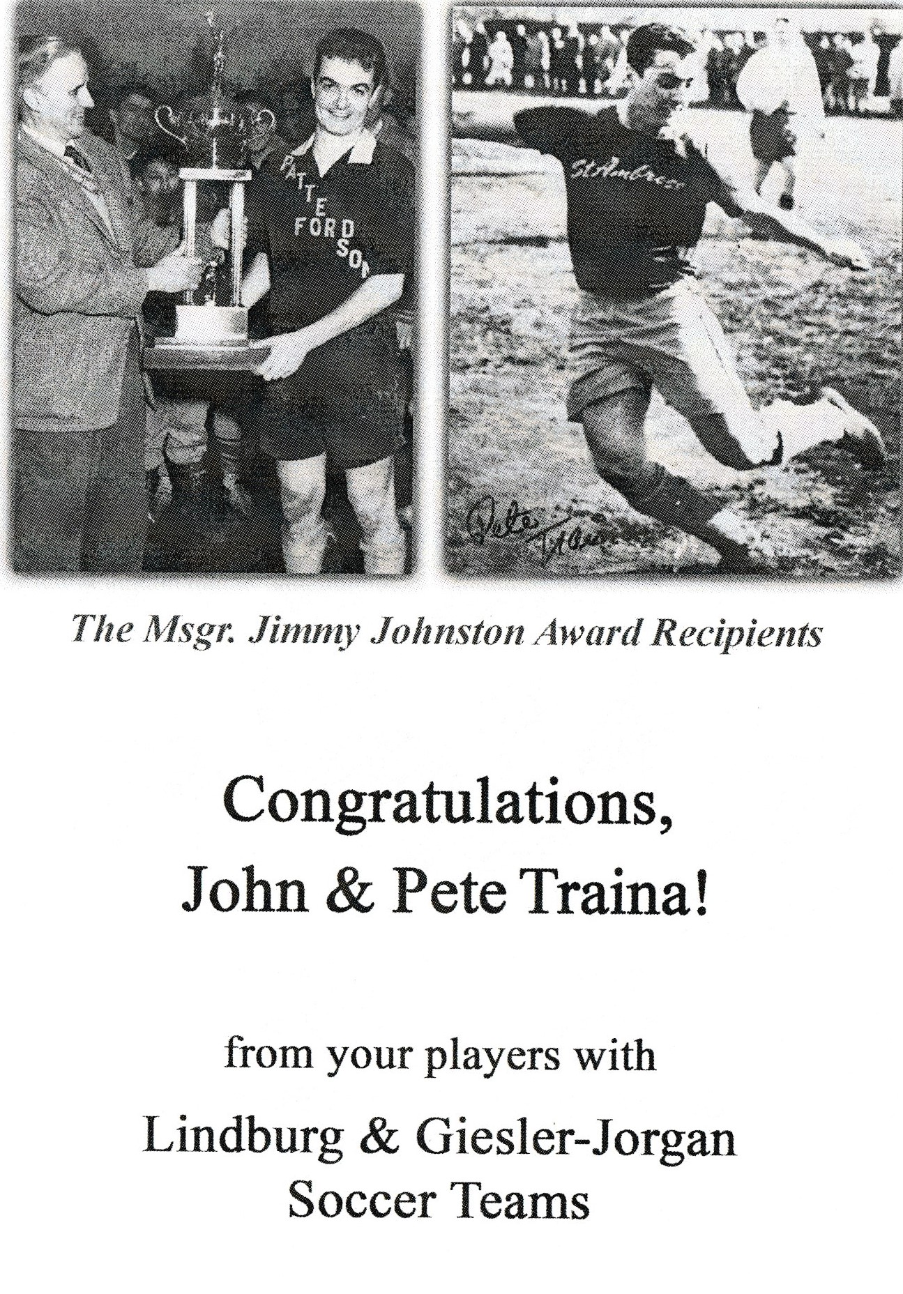 Traina, Pete 1983 - St. Louis Soccer Hall of Fame