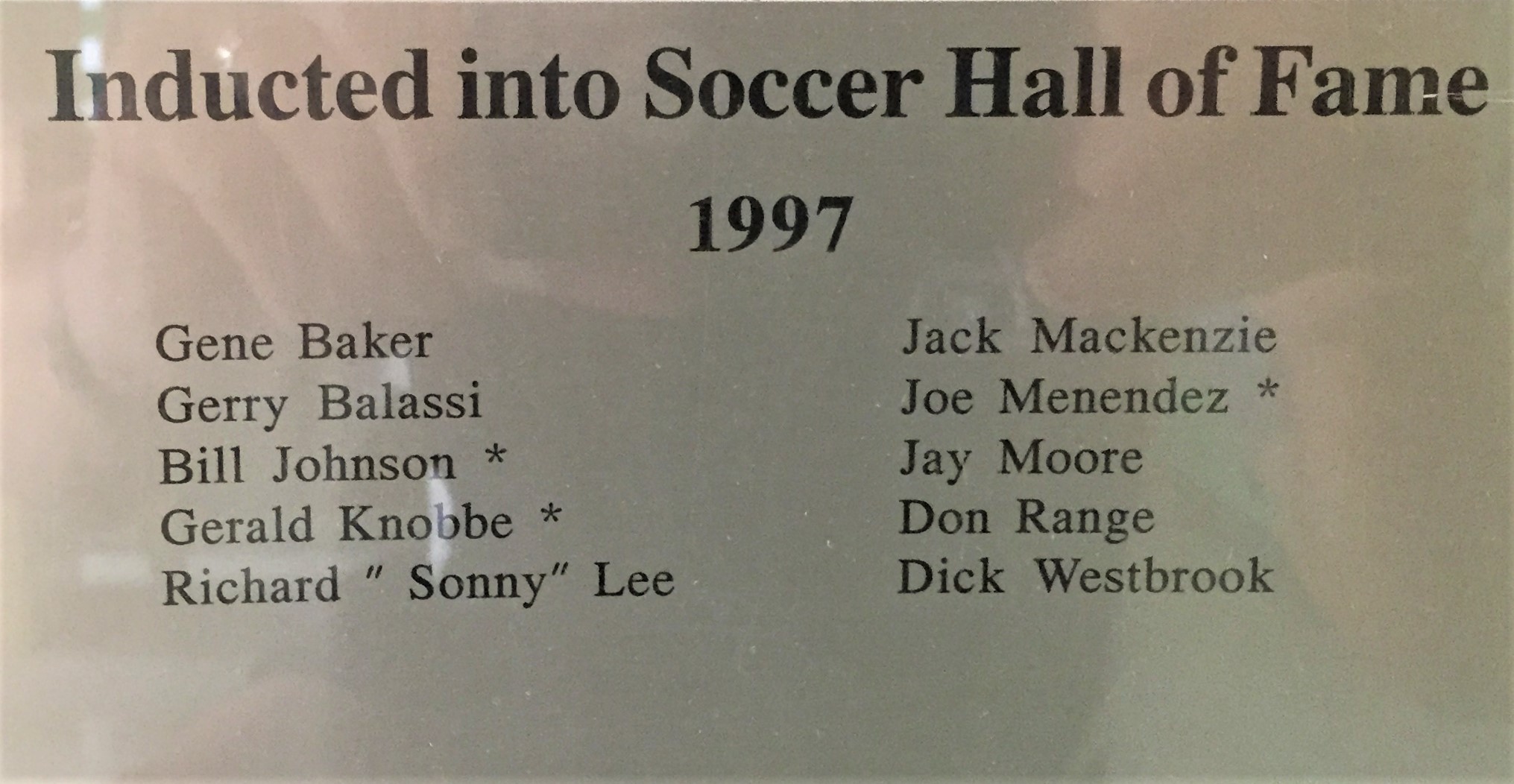 Balassi, Gerry 1997 - St. Louis Soccer Hall of Fame