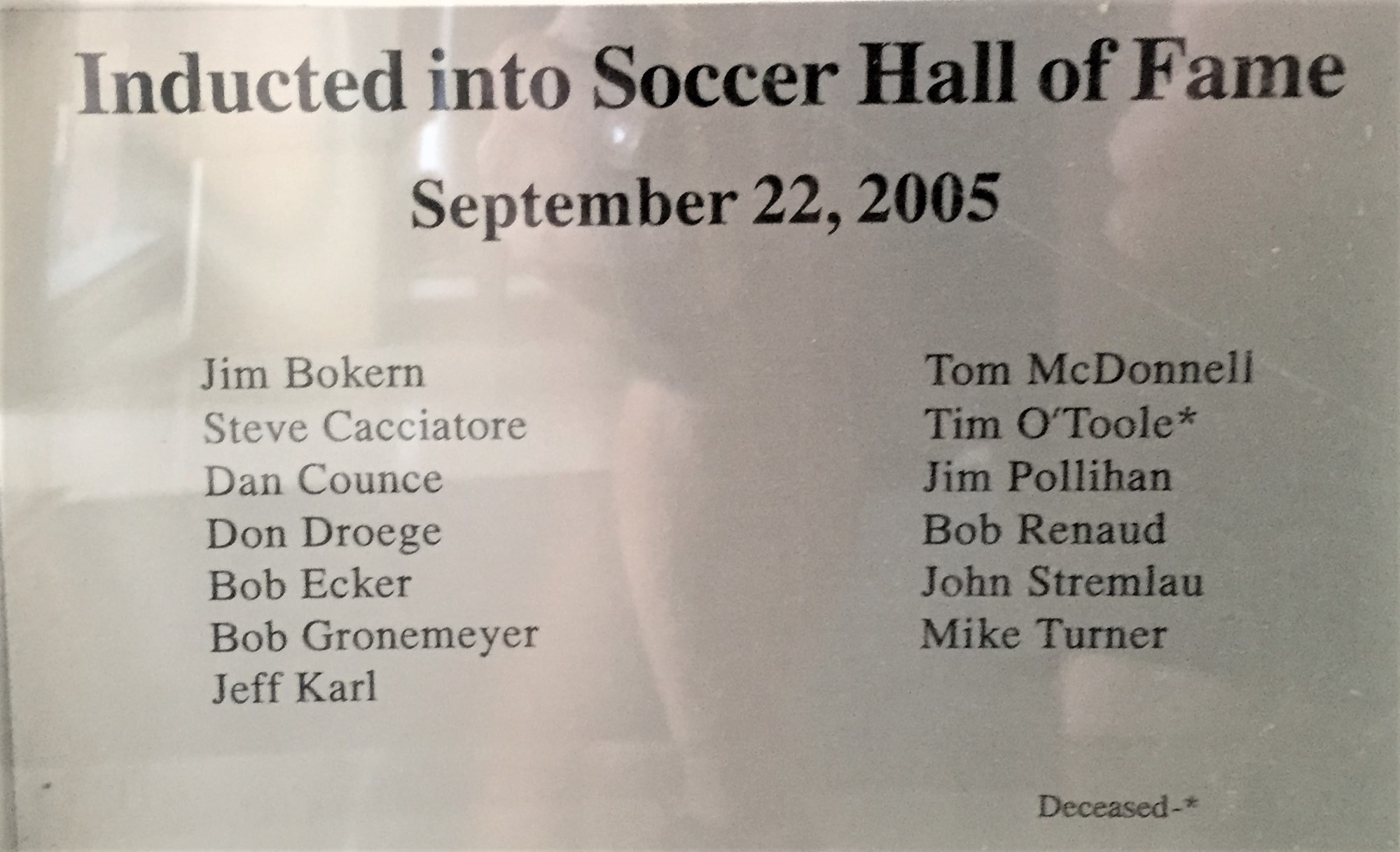Cacciatore, Steve 2005 - St. Louis Soccer Hall of Fame