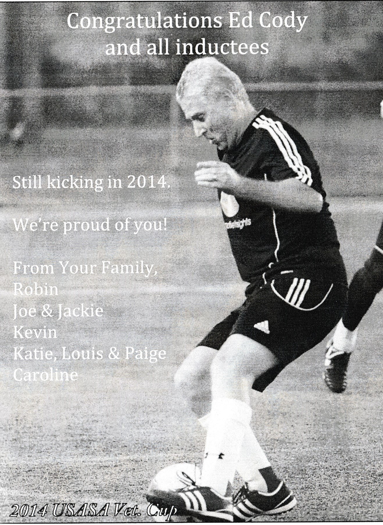 Cody, Ed Jr. 2014 - St. Louis Soccer Hall of Fame