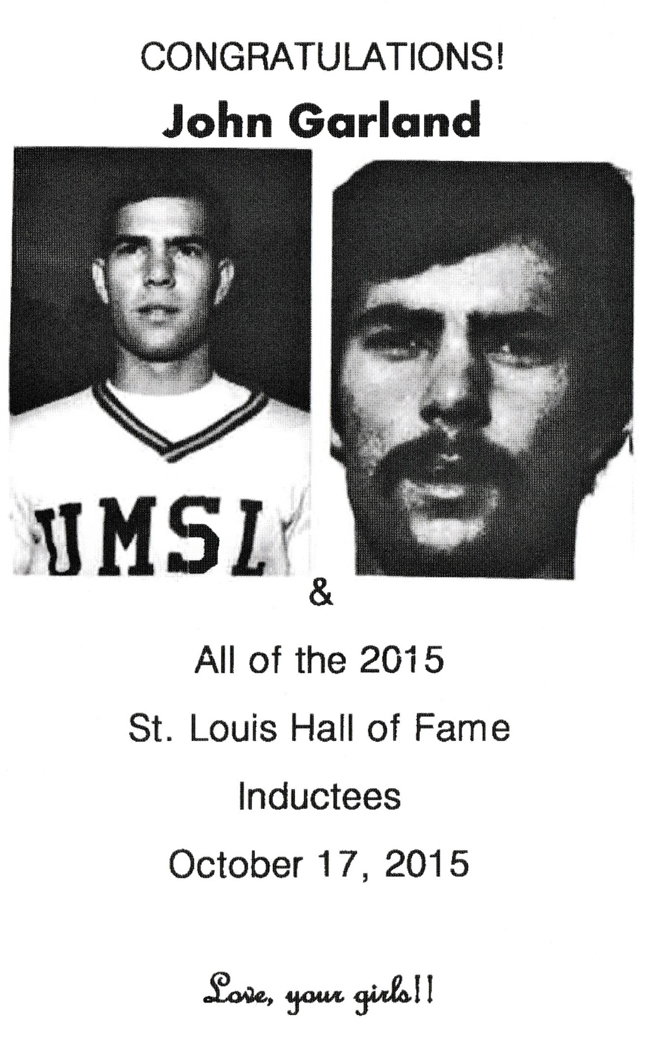 Garland, John 2015 - St. Louis Soccer Hall of Fame