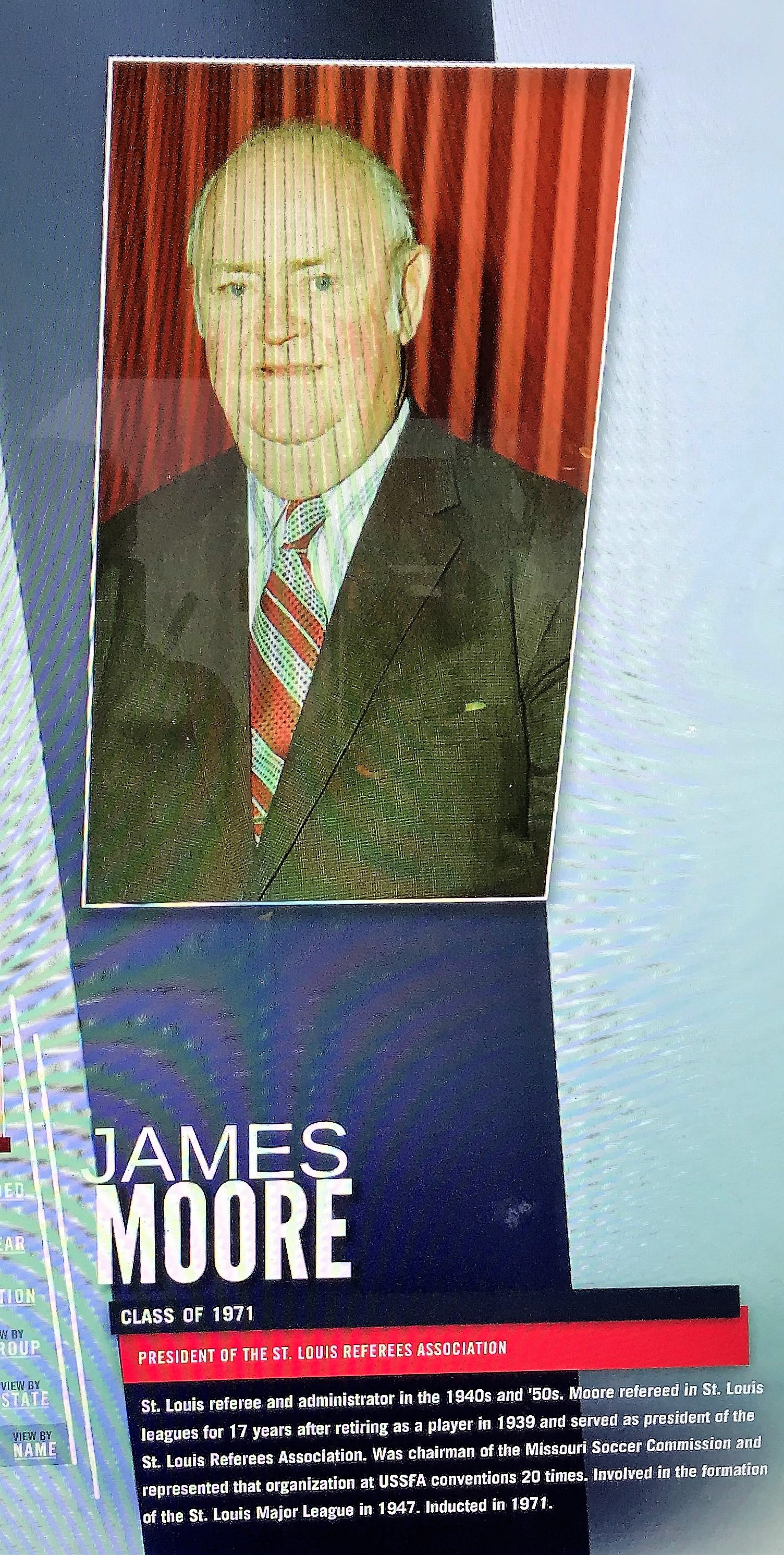Moore, James "Jimmy" 1976 - St. Louis Soccer Hall of Fame
