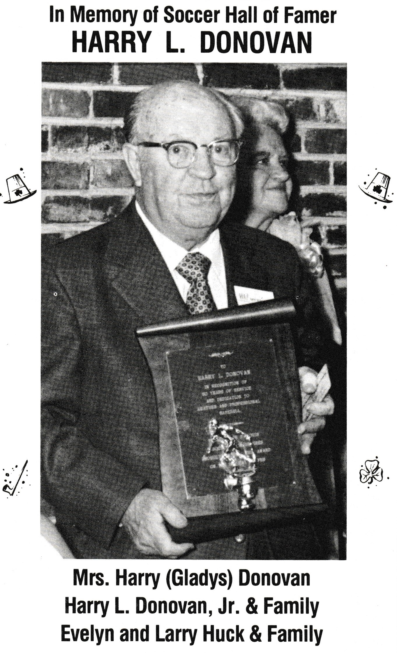 Donovan, Harry 1974 - St. Louis Soccer Hall of Fame