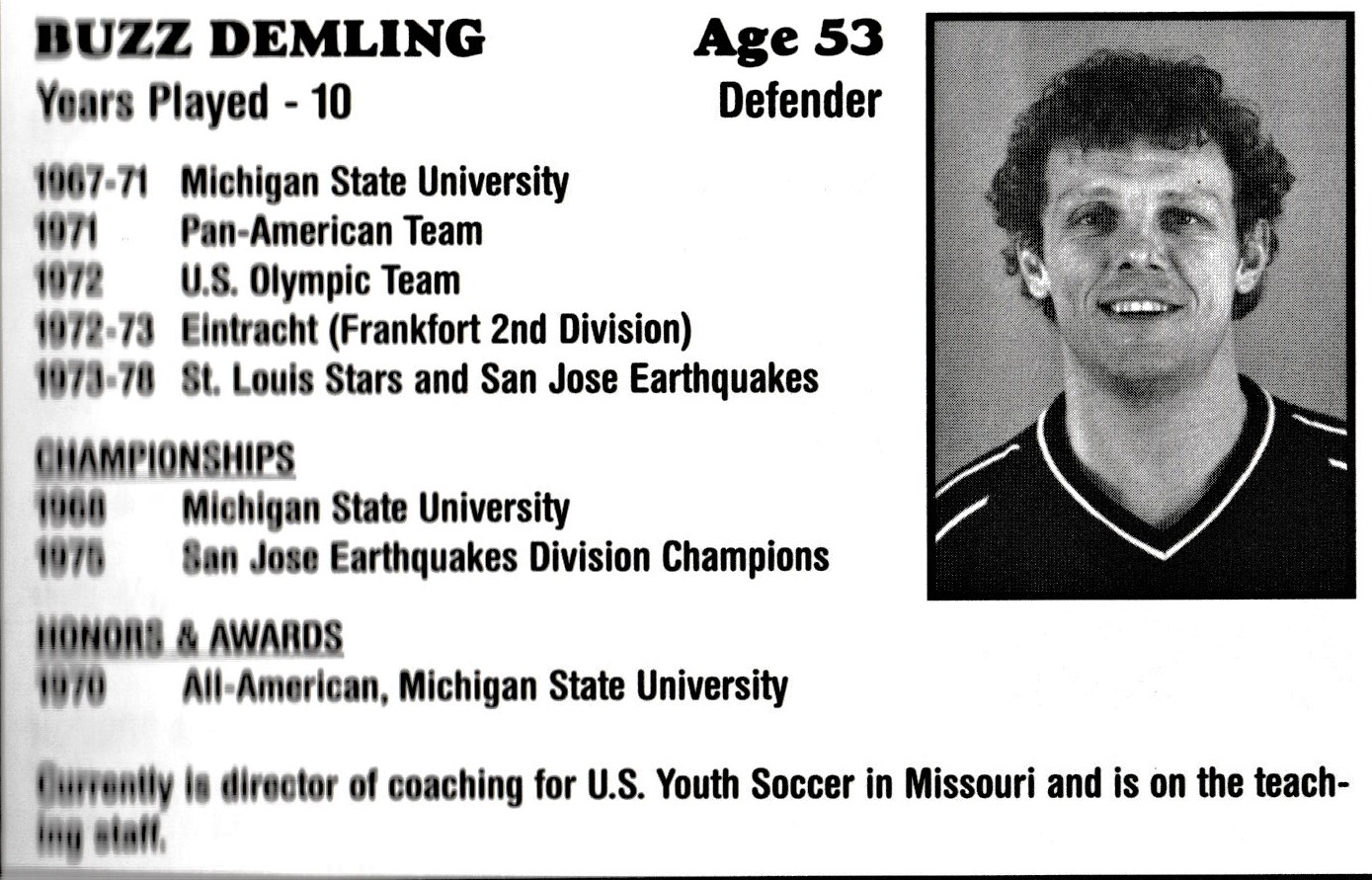Demling, Buzz 2002 - St. Louis Soccer Hall of Fame