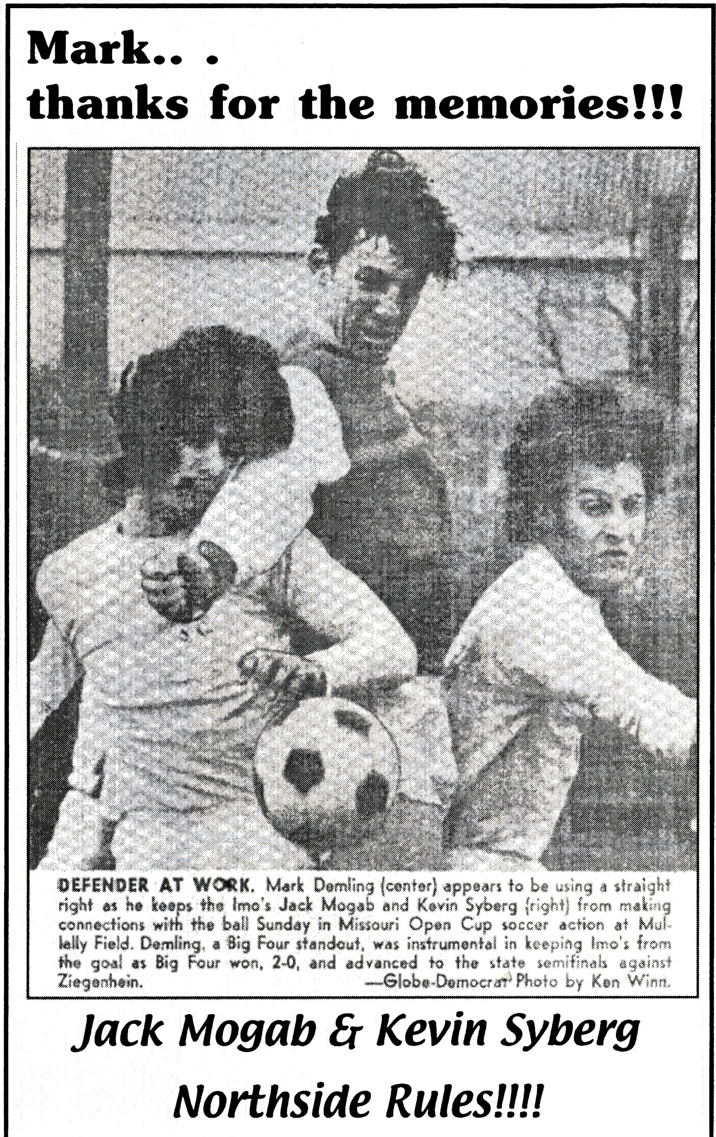 Demling, Mark 2008 - St. Louis Soccer Hall of Fame