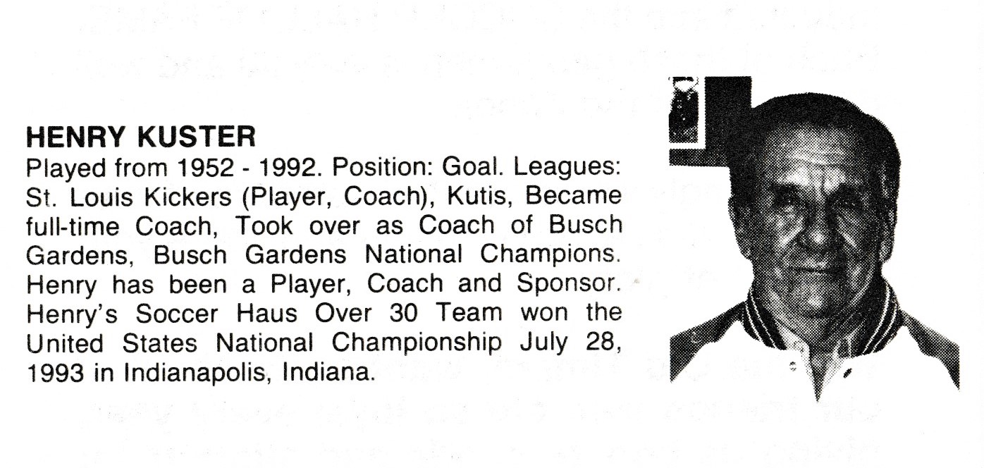1993 Inductees - St. Louis Soccer Hall of Fame