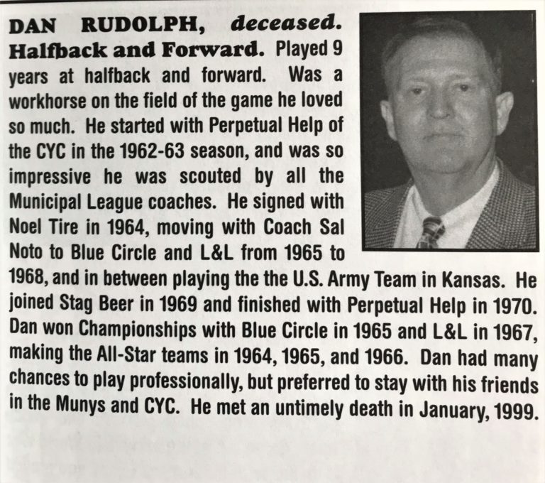 Rudolph, Dan 2000 - St. Louis Soccer Hall of Fame