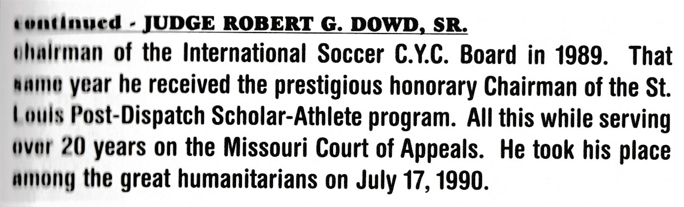 2001 Inductees - St. Louis Soccer Hall of Fame