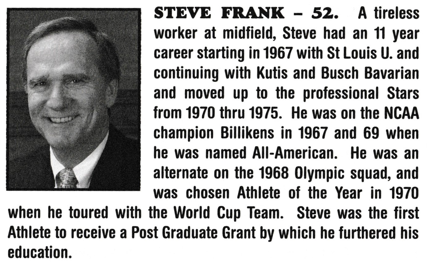 2001 Inductees - St. Louis Soccer Hall of Fame