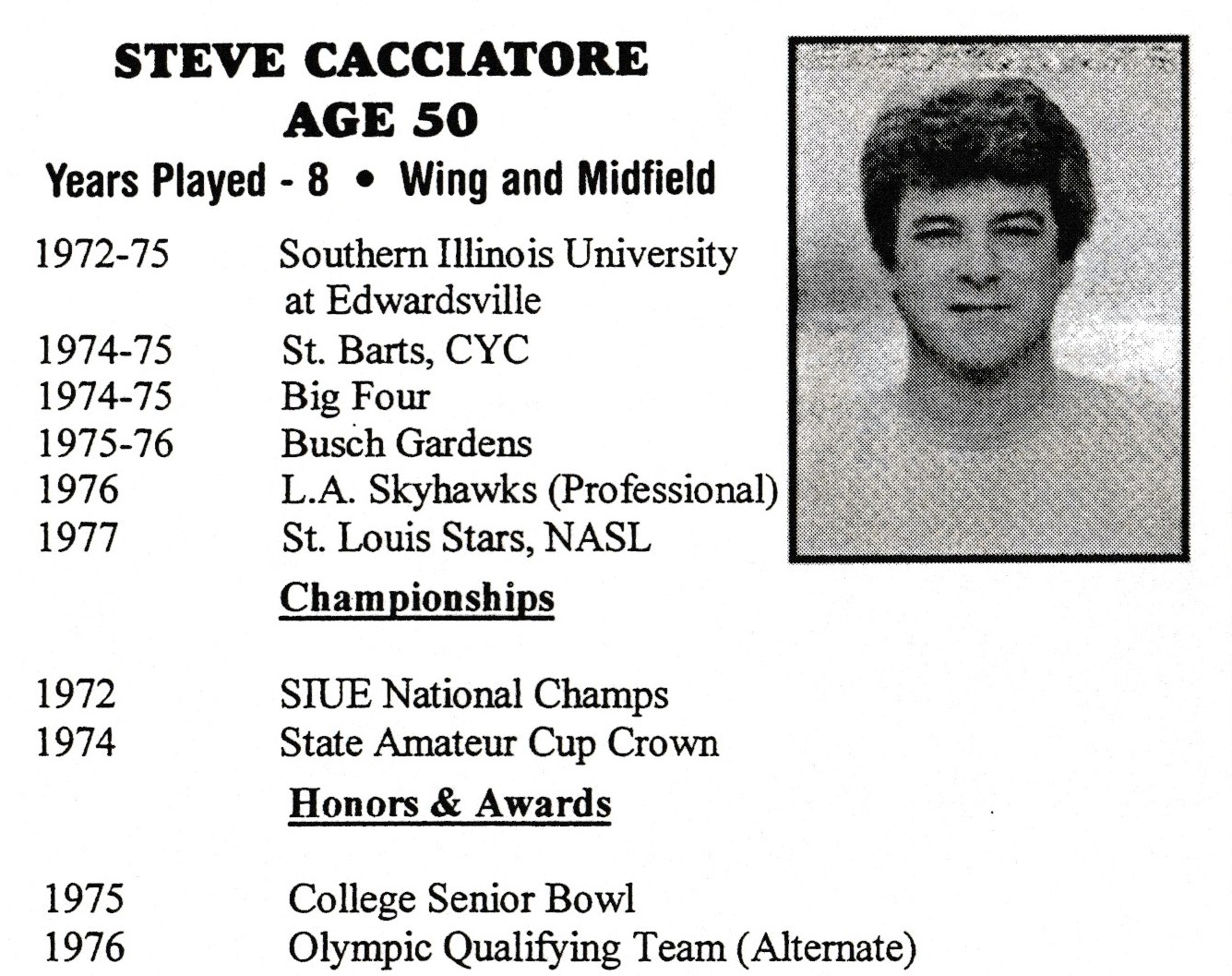 2005 Inductees - St. Louis Soccer Hall of Fame