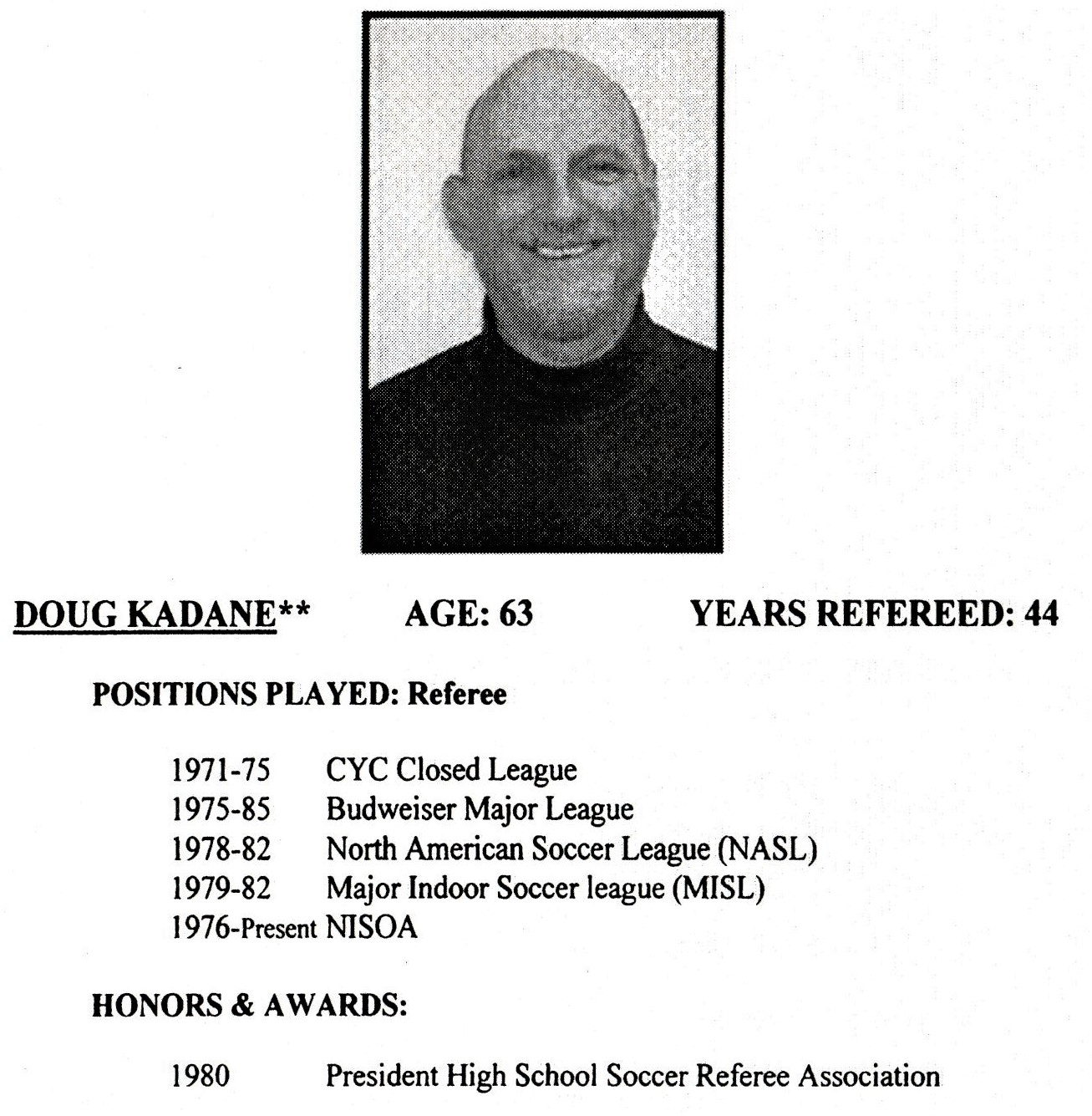 2008 Inductees - St. Louis Soccer Hall of Fame