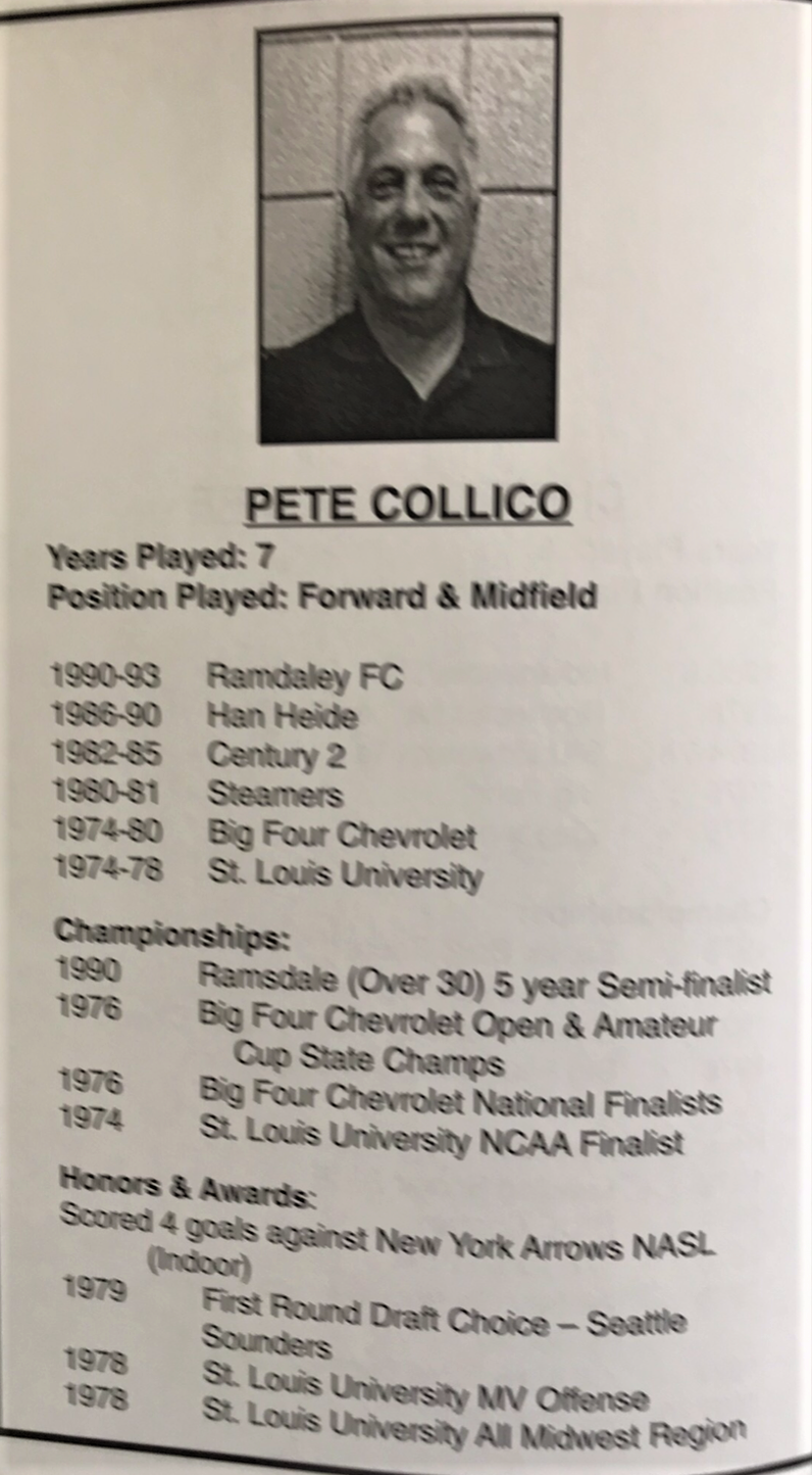 Collico, Pete 2010 - St. Louis Soccer Hall of Fame