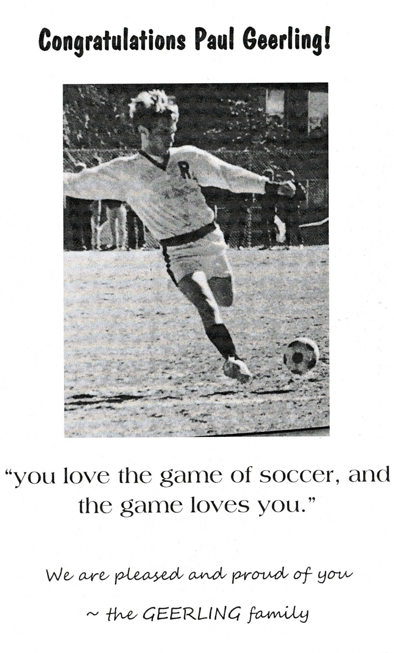 Geerling, Paul 2018 - St. Louis Soccer Hall of Fame