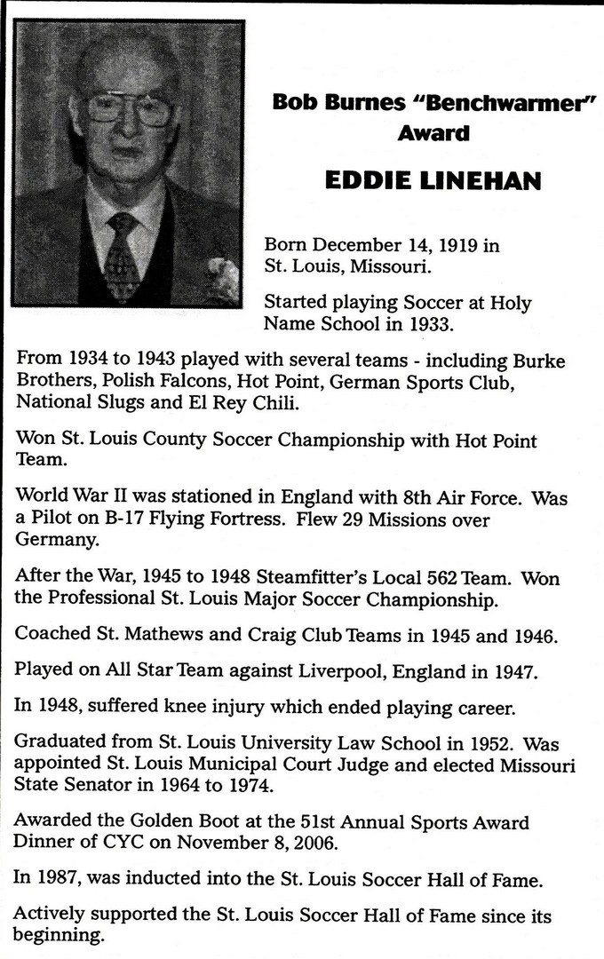 2007 Induction Banquet - St. Louis Soccer Hall of Fame