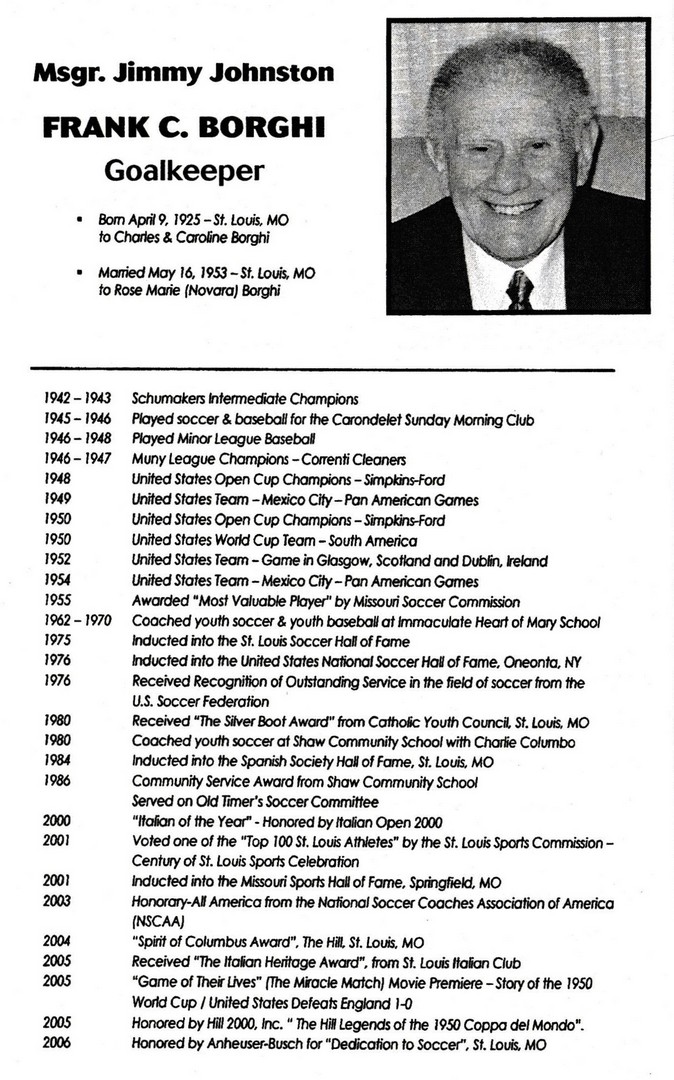 2007 Induction Banquet - St. Louis Soccer Hall of Fame