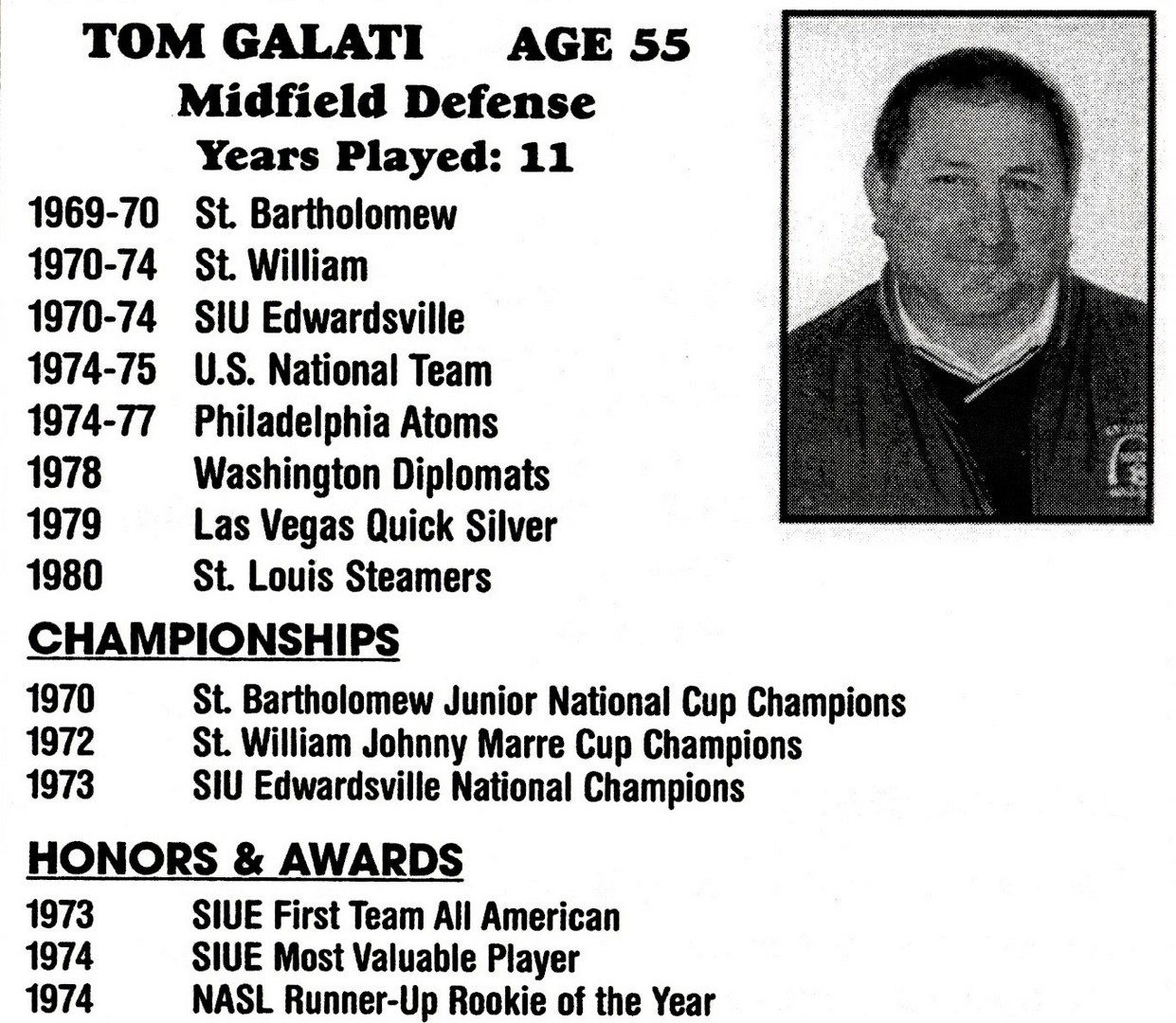 2007 Inductees - St. Louis Soccer Hall of Fame